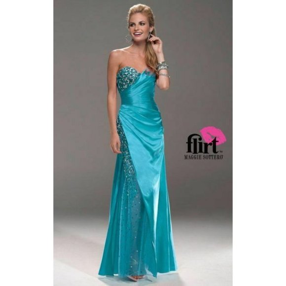 Maggie Sottero | Dresses | Womens Flirt By Maggie Sottero P4759 Prom ...